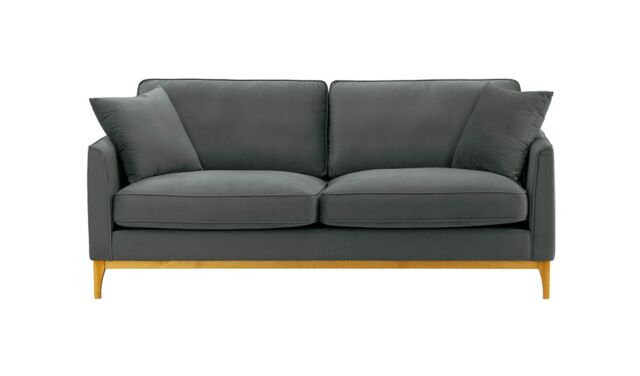 Linara 3 Seater Sofa, graphite, Leg colour: like oak by SLF24 ...
