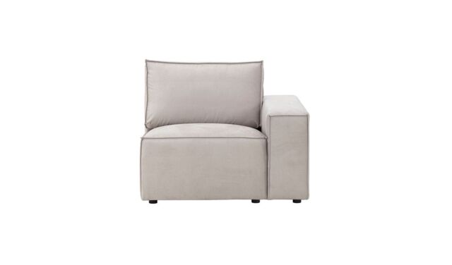 Charles Single RHF Corner Modular Unit (1R), grey by SLF24 | ufurnish.com