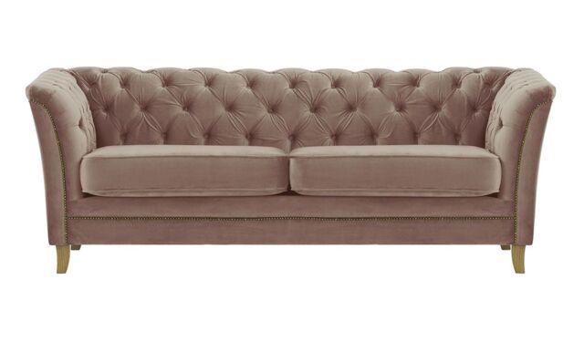 Karin 3 Seater Sofa, lilac, Leg colour: like oak by SLF24 | ufurnish.com
