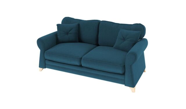 Lear 3 Seater Sofa, navy blue by SLF24 | ufurnish.com