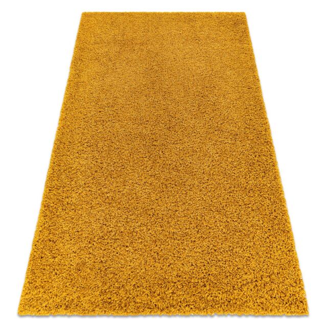 Finn Shag Pile Rug Gold, 60x100 cm by SLF24 | ufurnish.com
