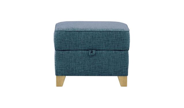 James Footstool with Storage, dark red, Leg colour: black by SLF24 ...