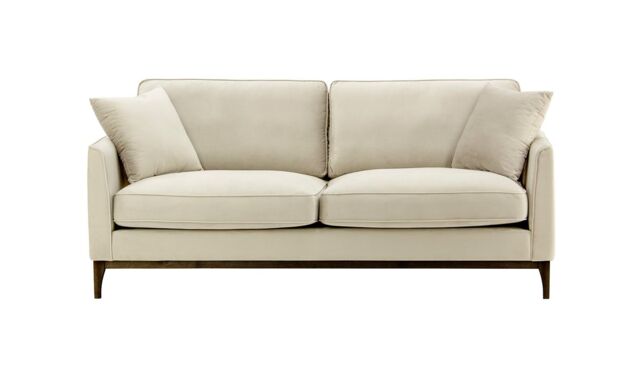 Linara 3 Seater Sofa, light beige, Leg colour: dark oak by SLF24 ...