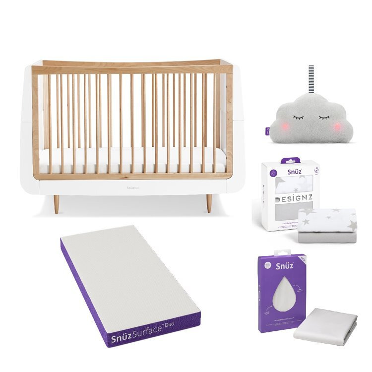 SnuzKot Cot Bed Bundle - Skandi Natural by Snuz | ufurnish.com