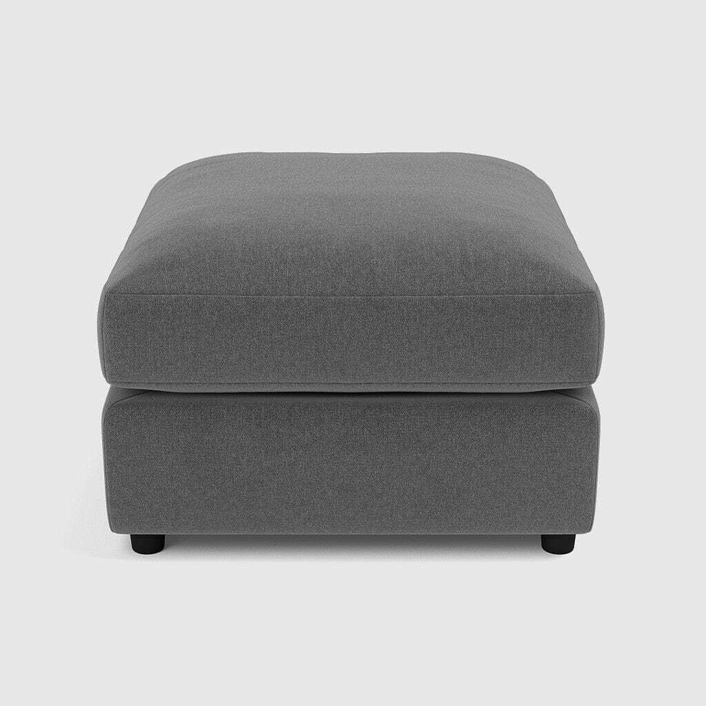 Chelsea Relaxed Linen Footstool - Shades Of Grey by Sofa Club ...