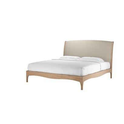 Emilia Super King Bed in Wishful Vermeer Linen - sofa.com by sofa.com ...