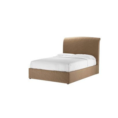 Thea Double Ottoman Bed in Spiced Latte Cotton Matt Velvet - sofa.com ...