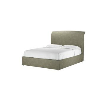 Thea King Ottoman Bed in Matcha Powdered Leather - sofa.com by sofa.com ...
