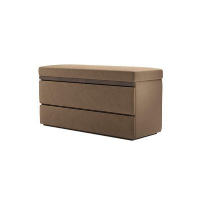 Hardy Bedside Chest of Drawers in Spiced Latte Pure Cotton Matt Velvet ...