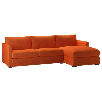 Aissa Medium RHF Chaise Storage Sofa in Paprika Smart Velvet - sofa.com ...