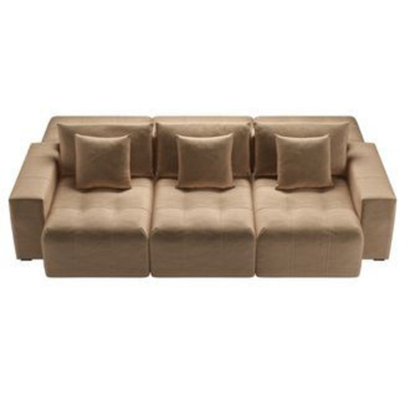 Romy Double sided Sofa in Spiced Latte Cotton Matt Velvet - sofa.com by ...