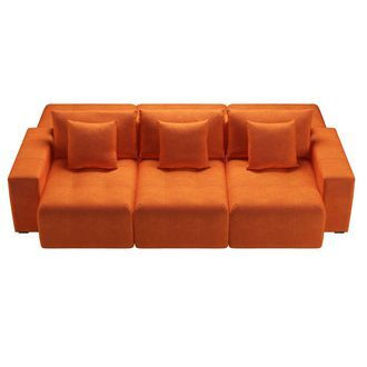 Romy Double sided Sofa in Paprika Smart Velvet - sofa.com by sofa.com ...