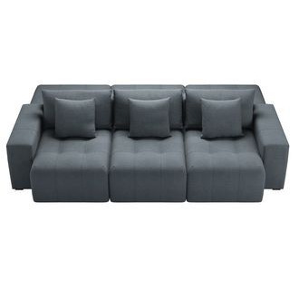 Romy Double sided Sofa in Flint Vermeer Linen - sofa.com by sofa.com ...