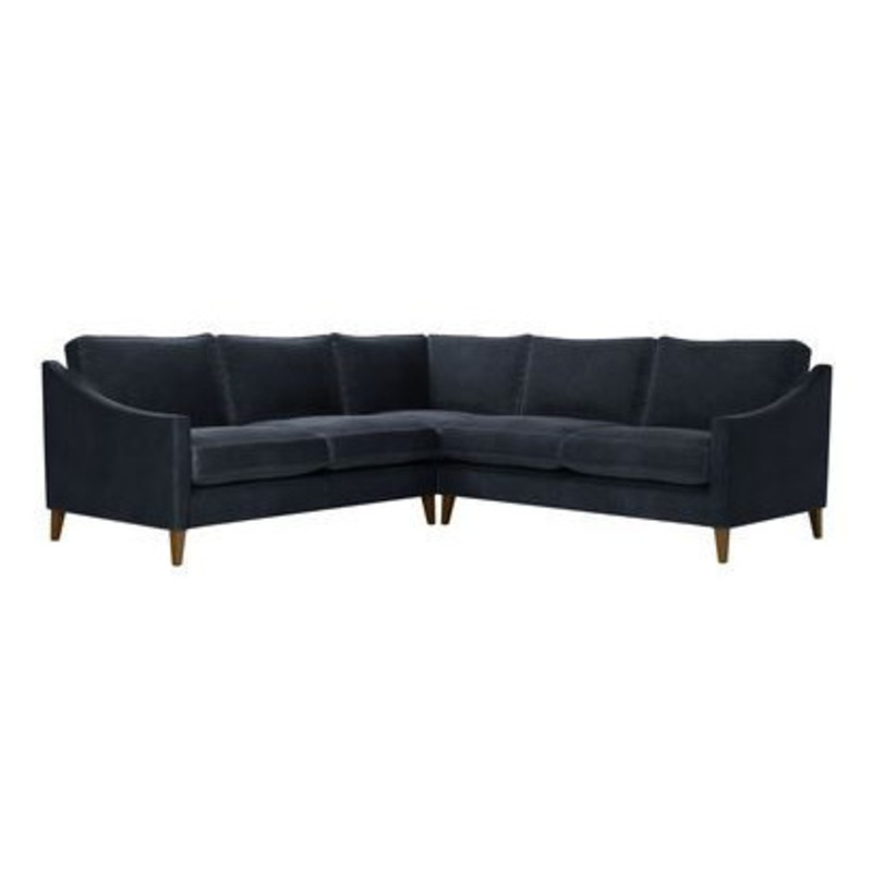 Iggy Medium Corner Sofa in Mercury Cashmere Velvet - sofa.com by sofa.com | ufurnish.com