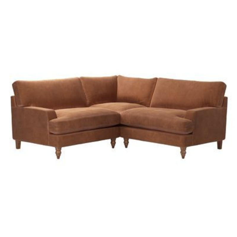 Isla Small Corner Sofa in Cinnamon Smart Velvet - sofa.com by sofa.com ...