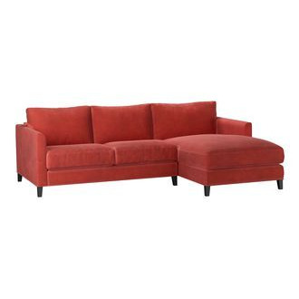 Izzy Small RHF Chaise Sofa in Wild Raspberry Smart Velvet - sofa.com by ...