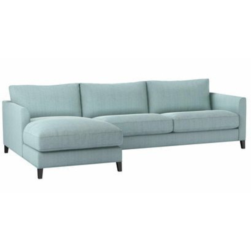 Izzy Large LHF Chaise Sofa in Coastal House Herringbone Weave - sofa ...