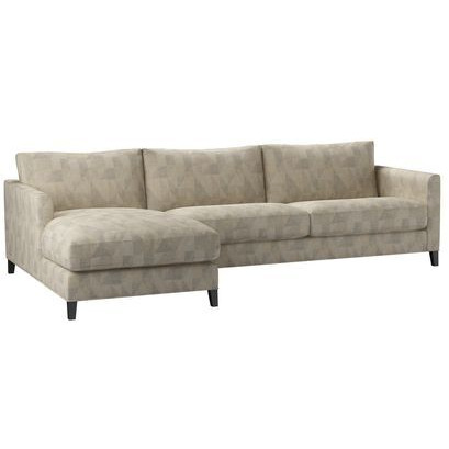 Izzy Large LHF Chaise Sofa in Sandstorm Pyramid Textured Weave - sofa ...