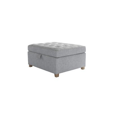 Club Small Rectangular Storage Footstool in Arctic Wolf Quartz - sofa ...
