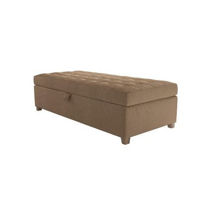 Club Large Rectangular Storage Footstool in Spiced Latte Cotton Matt ...