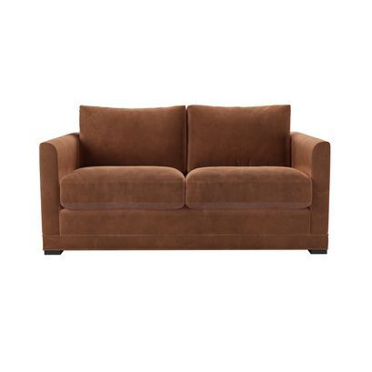 Aissa 2 Seat Sofa in Cinnamon Smart Velvet - sofa.com by sofa.com ...