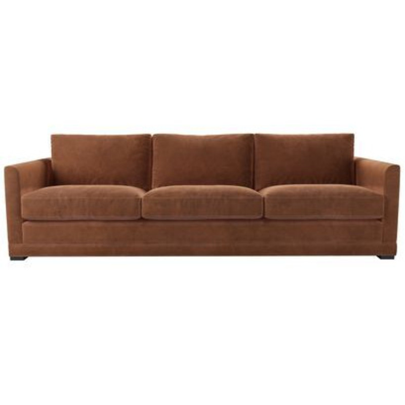 Aissa 4 Seat Sofa in Cinnamon Smart Velvet - sofa.com by sofa.com ...