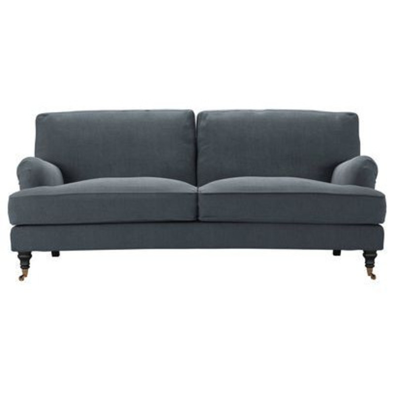 Bluebell 3 Seat Sofa (breaks down) in Flint Vermeer Linen - sofa.com by ...