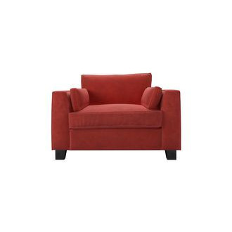 Bowie Loveseat in Wild Raspberry Smart Velvet - sofa.com by sofa.com ...