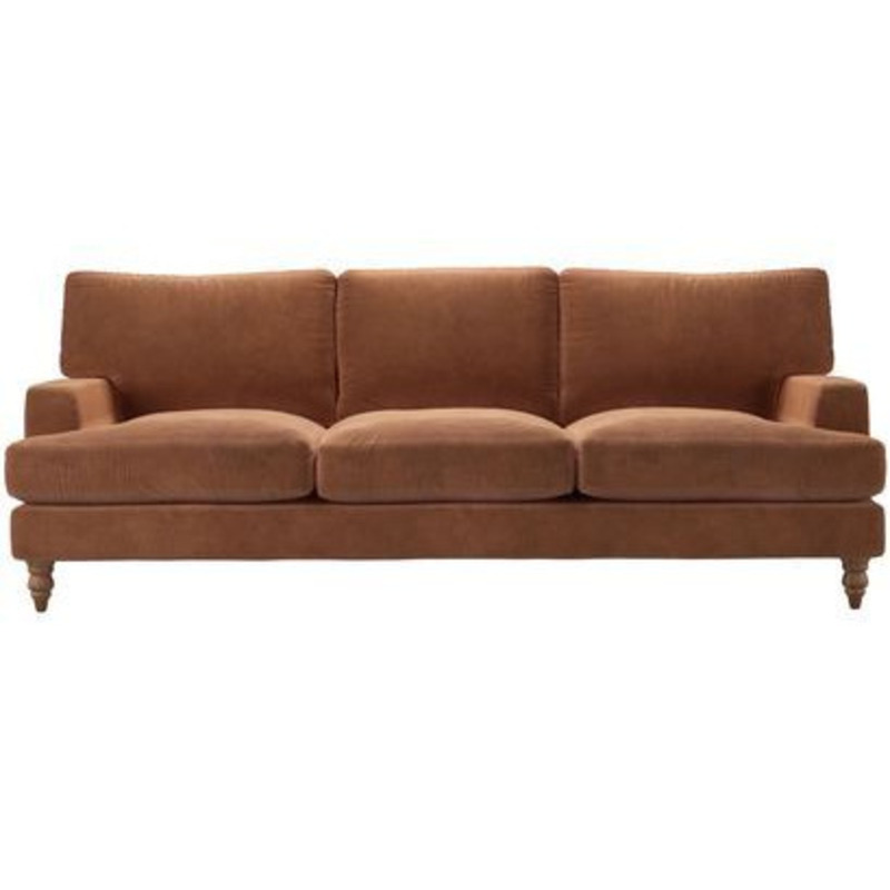 Isla 4 Seat Sofa in Cinnamon Smart Velvet - sofa.com by sofa.com ...