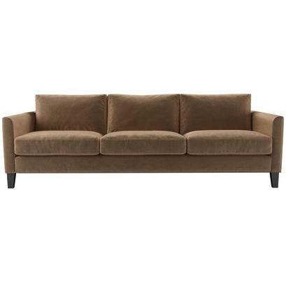Izzy 4 Seat Sofa in Spiced Latte Cotton Matt Velvet - sofa.com by sofa ...