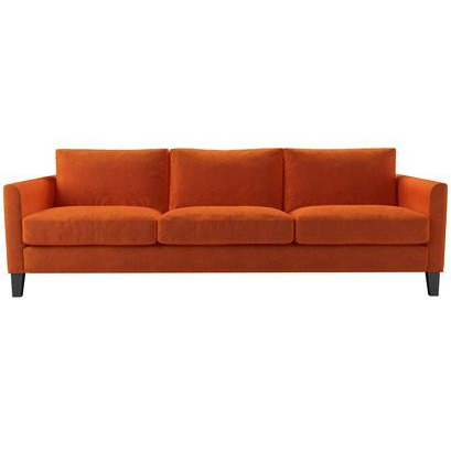 Izzy 4 Seat Sofa in Paprika Smart Velvet - sofa.com by sofa.com ...