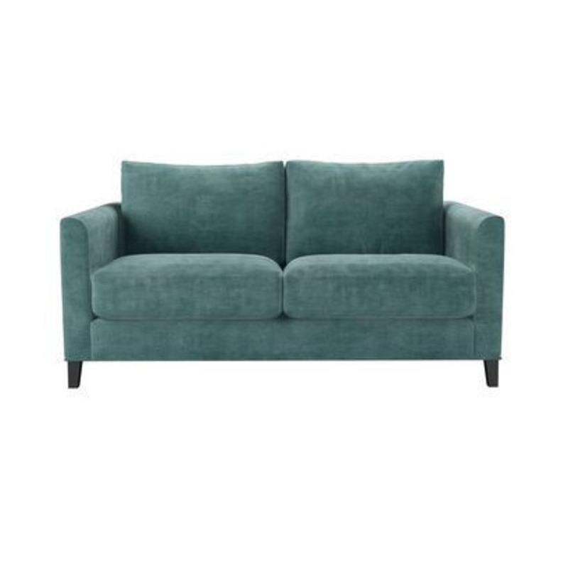 Izzy 2 Seat Sofa (breaks down) in Santorini Easy Care Velvet - sofa.com ...