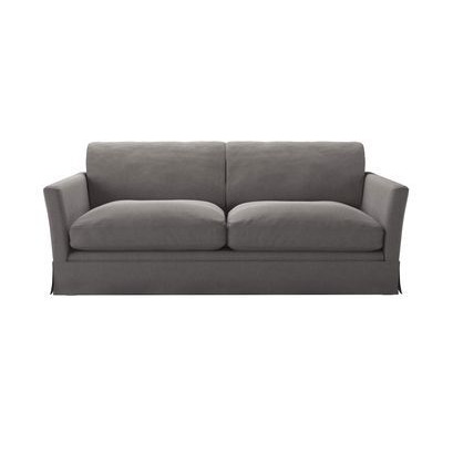 Otto 3 Seat Sofa in Pigeon Grey Easy Cotton - sofa.com by sofa.com | ufurnish.com