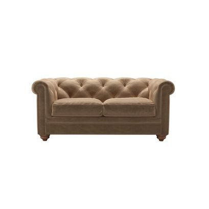Patrick 2 Seat Sofa in Spiced Latte Cotton Matt Velvet - sofa.com by ...