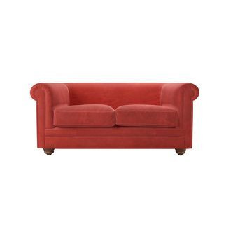 Patrick Unbuttoned 2 Seat Sofa in Wild Raspberry Smart Velvet - sofa ...