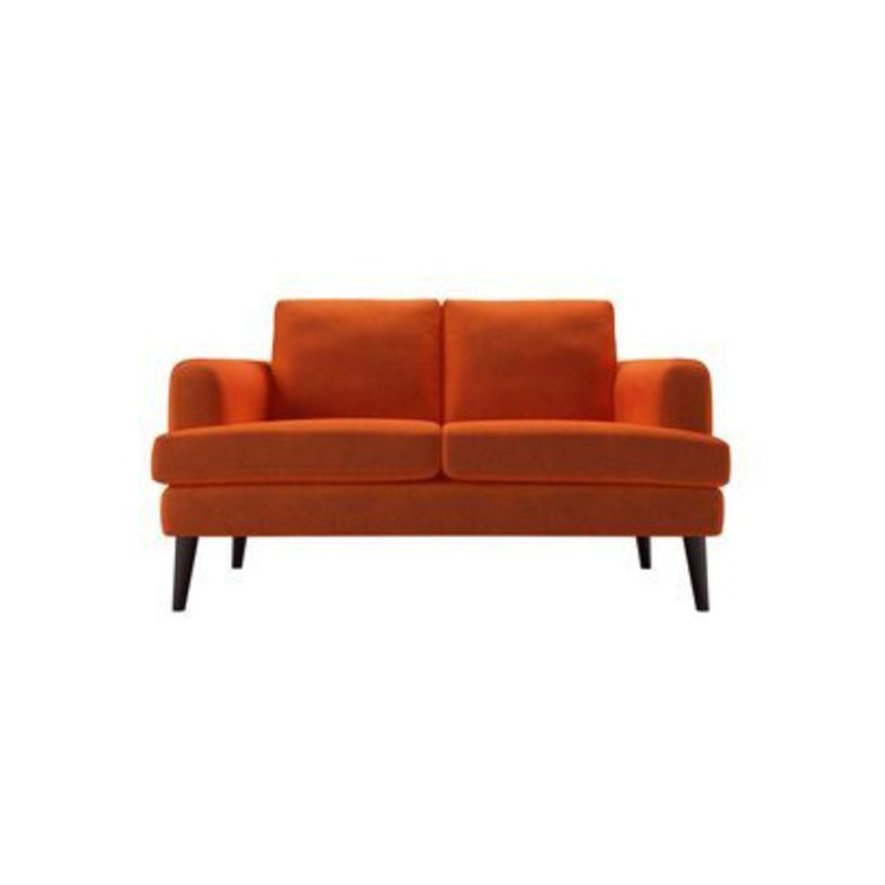 Reuben 2 Seat Sofa in Paprika Smart Velvet - sofa.com by sofa.com ...