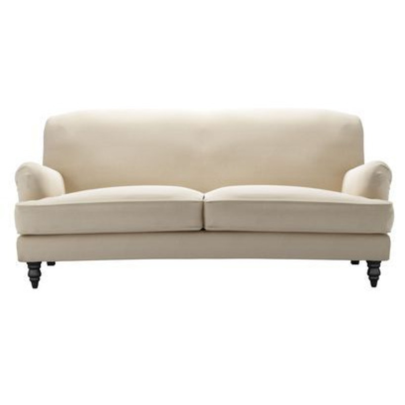 Snowdrop 3 Seat Sofa in Moon Smart Cotton - sofa.com by sofa.com ...
