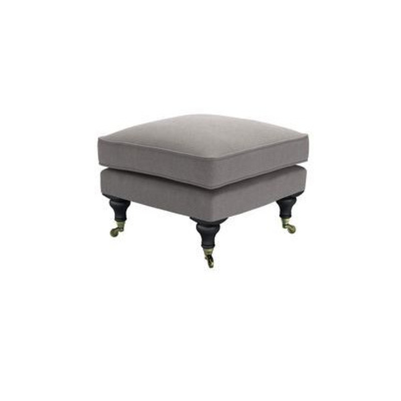 Bluebell Small Square Footstool in Pigeon Grey Easy Cotton - sofa.com ...