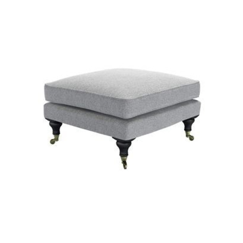 Bluebell Medium Square Footstool in Arctic Wolf Quartz - sofa.com by ...