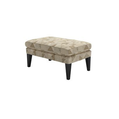Club Small Rectangular Footstool in Desert Pyramid Textured Weave ...
