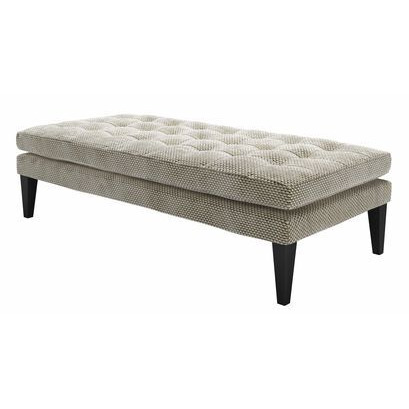 Club Large Rectangular Footstool in Cappuccino Bubble Velvet - sofa.com ...