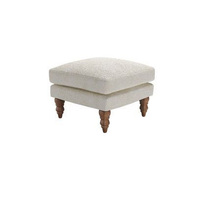 Isla Small Square Footstool in Oyster Luxe Boucle - sofa.com by sofa ...