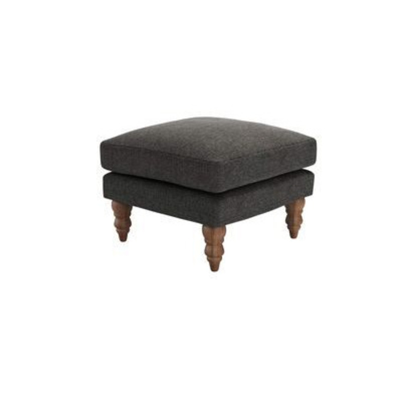Isla Small Square Footstool in Anthracite Quartz - sofa.com by sofa.com ...