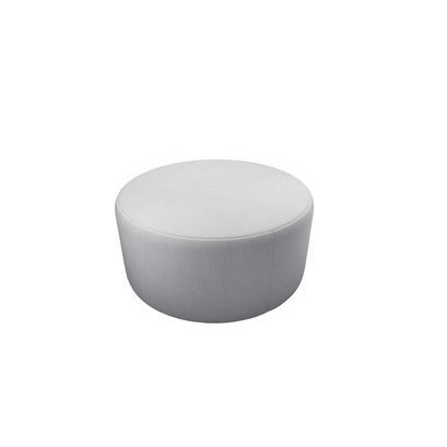 Luna Large Round Footstool in Cobble Brushed Linen Cotton - sofa.com by ...