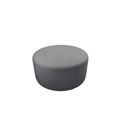 Luna Large Round Footstool in Monsoon Brushed Linen Cotton - sofa.com ...