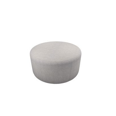 Luna Large Round Footstool in Rye Baylee Viscose Linen - sofa.com by ...