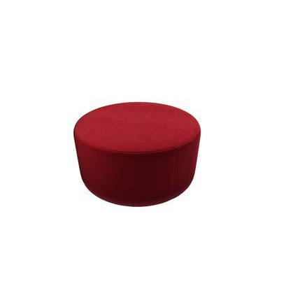 Luna Large Round Footstool in Claret Cotton Matt Velvet - sofa.com by ...