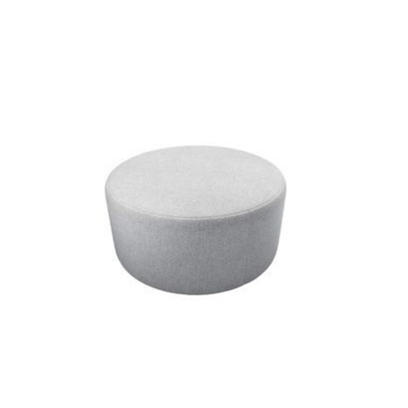 Luna Large Round Footstool in Arctic Wolf Quartz - sofa.com by sofa.com ...