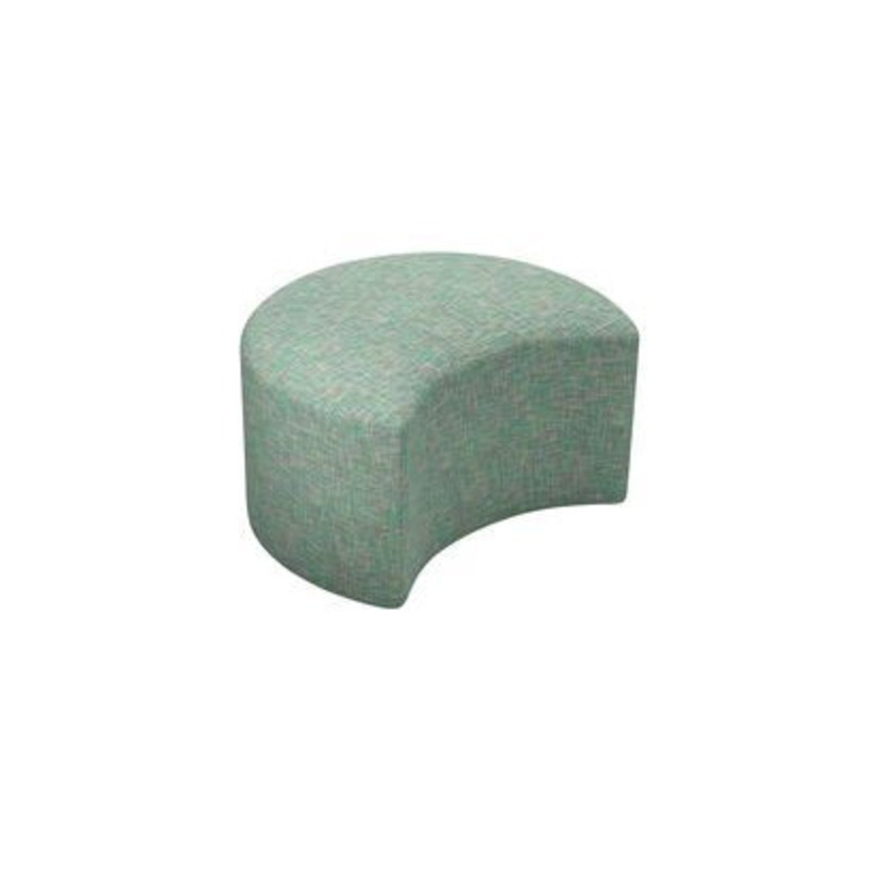 Luna Half Moon Footstool in Waterlily Impressionist Tweed - sofa.com by ...