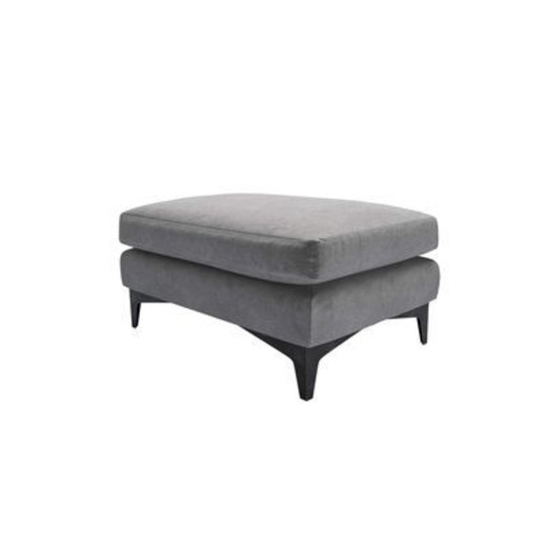 Larsen Medium Rectangular Footstool in Earl Grey Smart Velvet - sofa ...